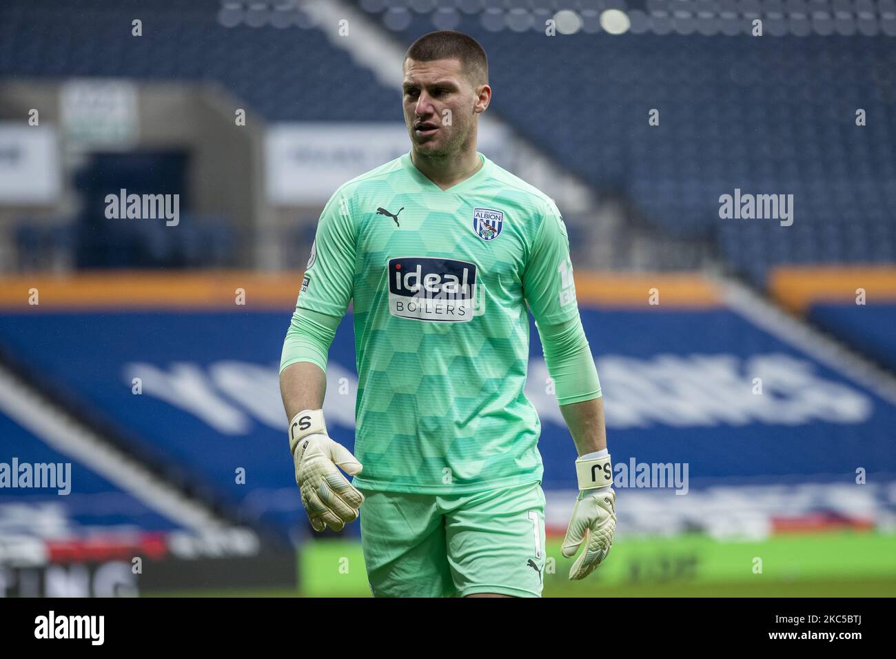 Sam Johnstone of West Bromwich Albion during the Premier League match ...