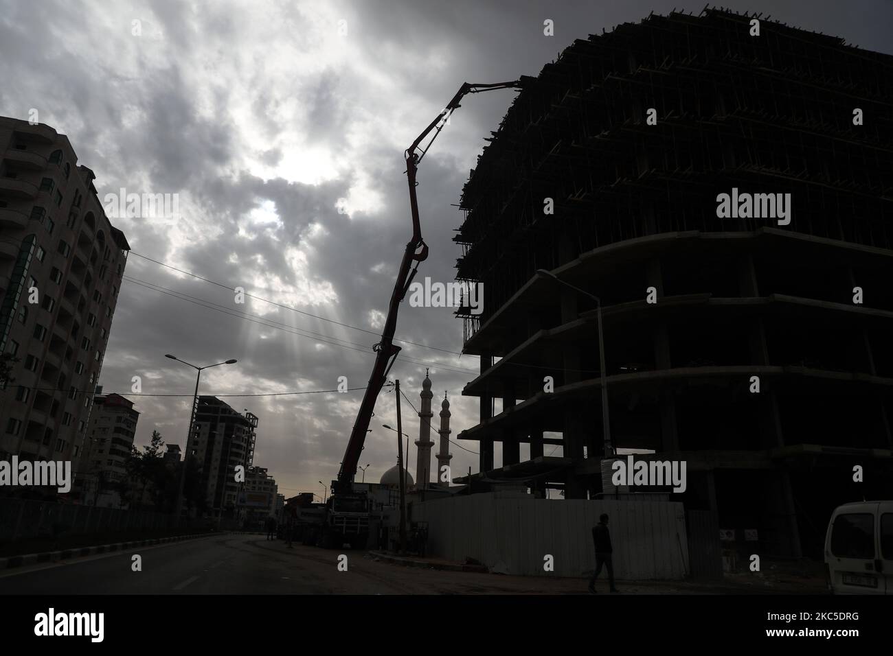 A general view buildings in Gaza City, 07 December 2020. (Photo by ...