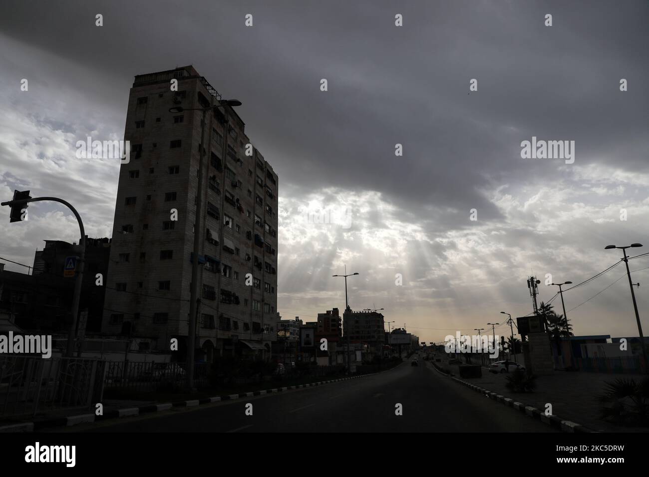 A general view buildings in Gaza City, 07 December 2020. (Photo by ...