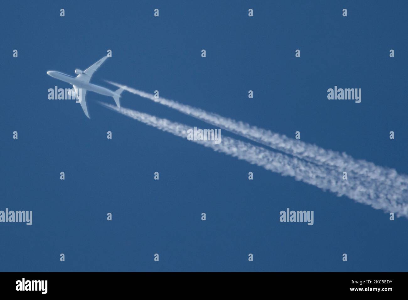 All Nippon Airways Boeing 787 Dreamliner aircraft as seen flying to ...