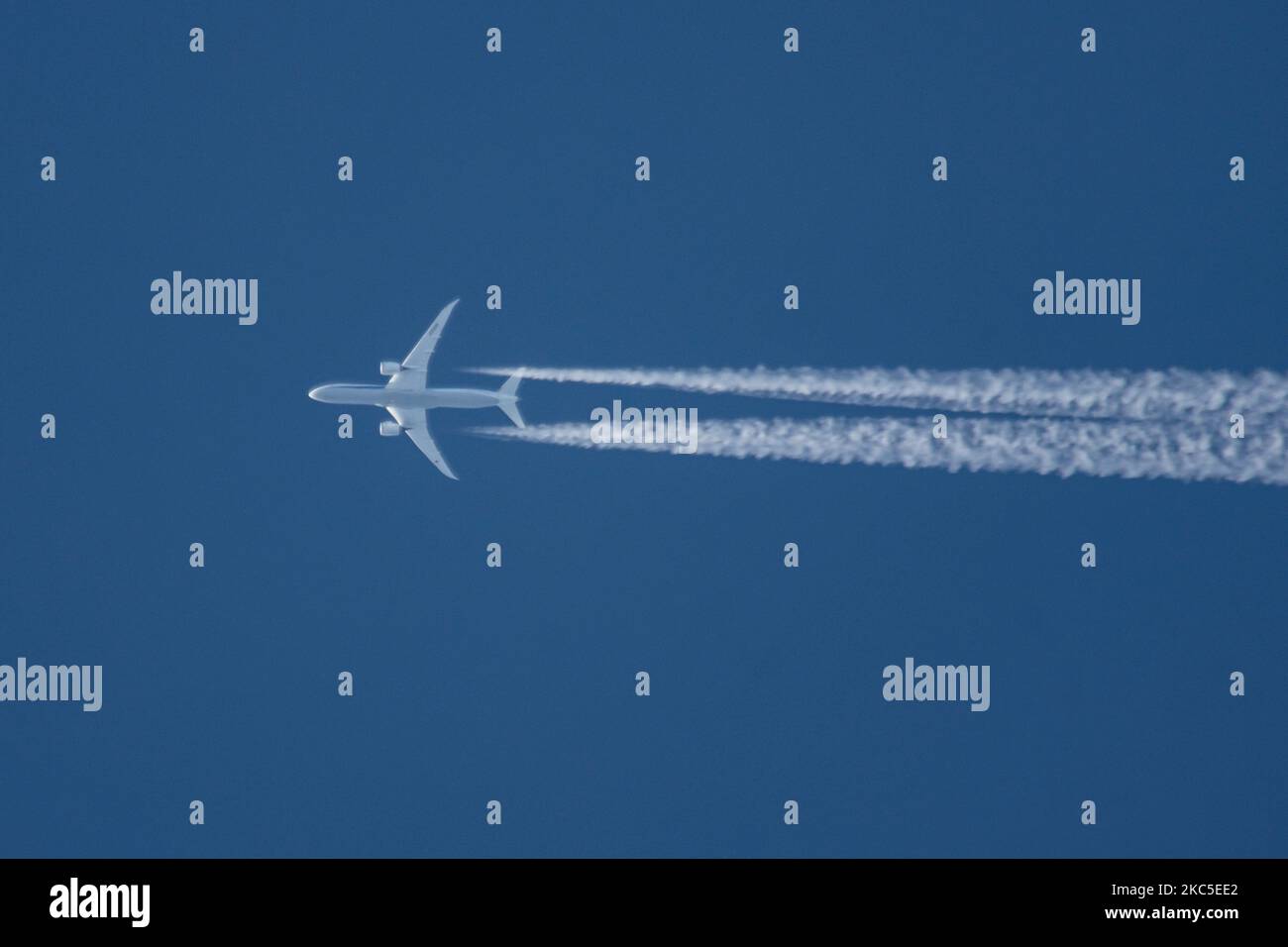 All Nippon Airways Boeing 787 Dreamliner aircraft as seen flying to ...