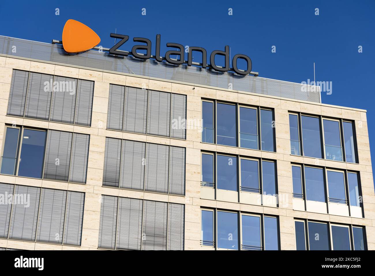 The logo of fashion retailer Zalando is seen in Berlin, Germany on ...