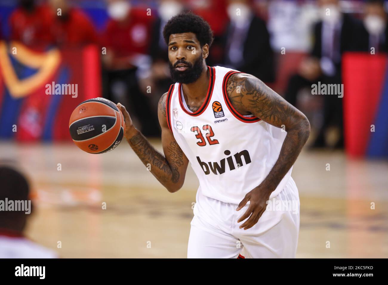 32 Octavius Ellis of Olympiacos Piraeus during the 2020/2021 Turkish ...
