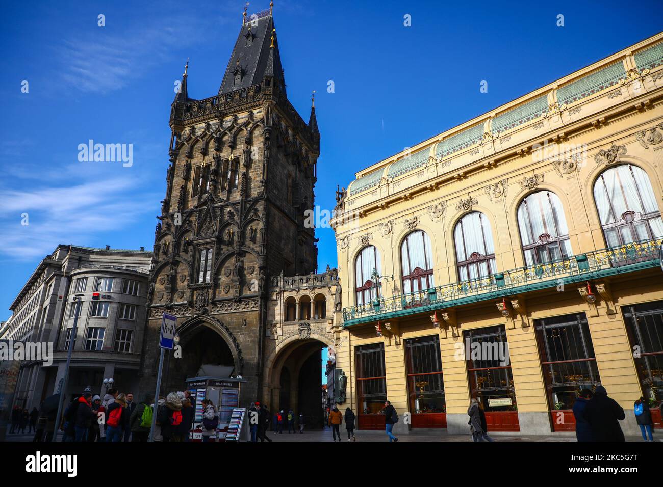 The Powder Tower in Prague, Czech Republic, on 1st march, 2020 (Photo ...