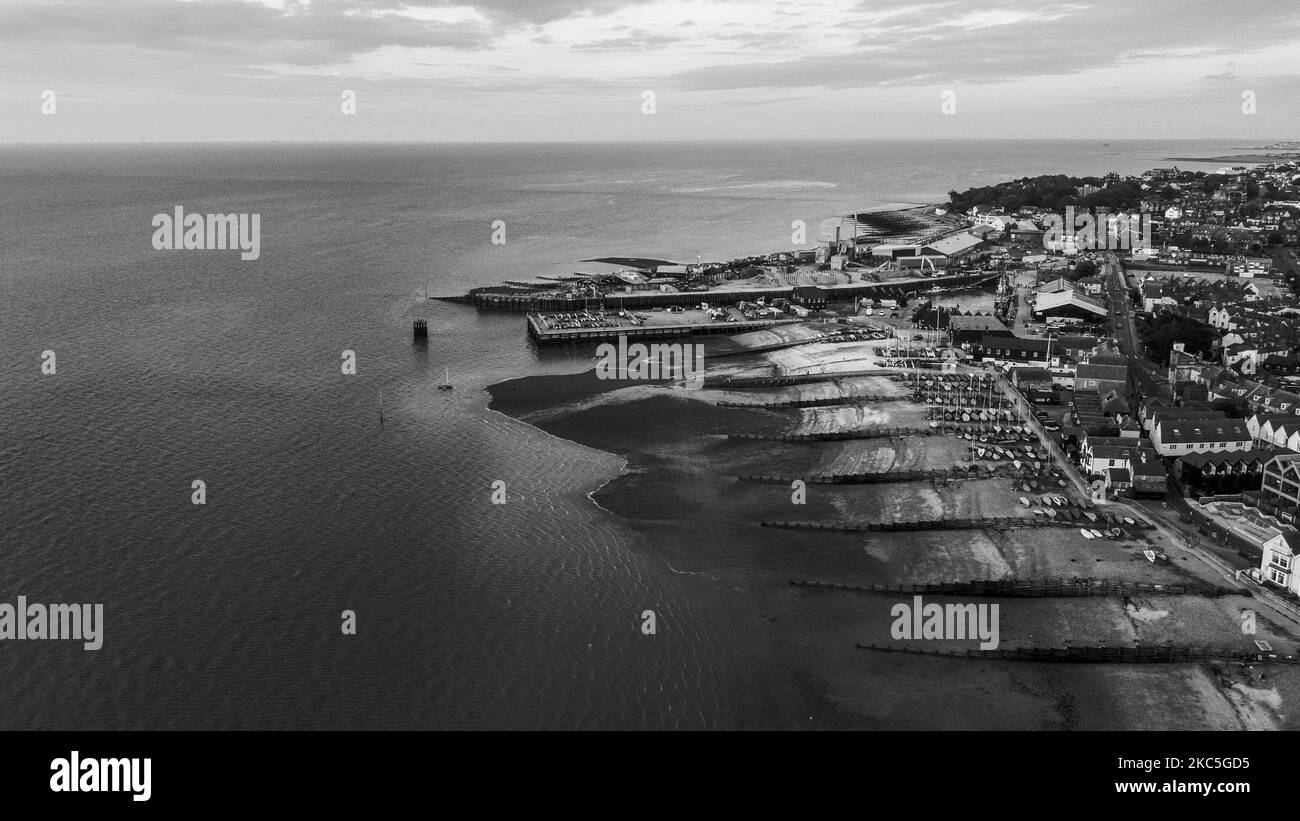 Whitstable seafront Black and White Stock Photos & Images - Alamy