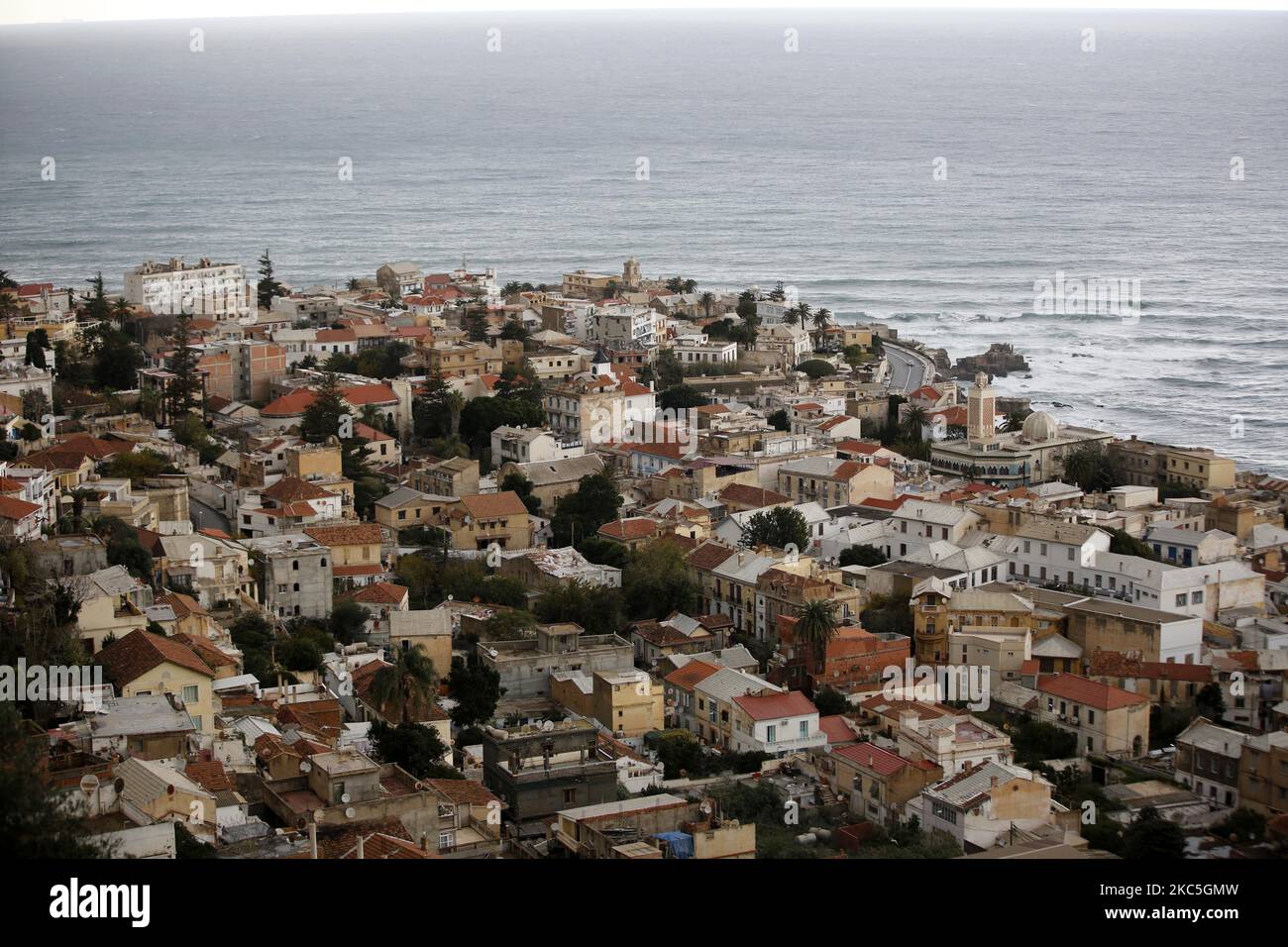 A photo from the top of the popular district of Bab el oued in Algiers in Algeria on December 9 ...