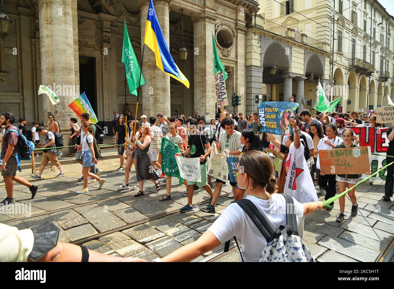 The Fridays for Future activists protest rally against climate change ...