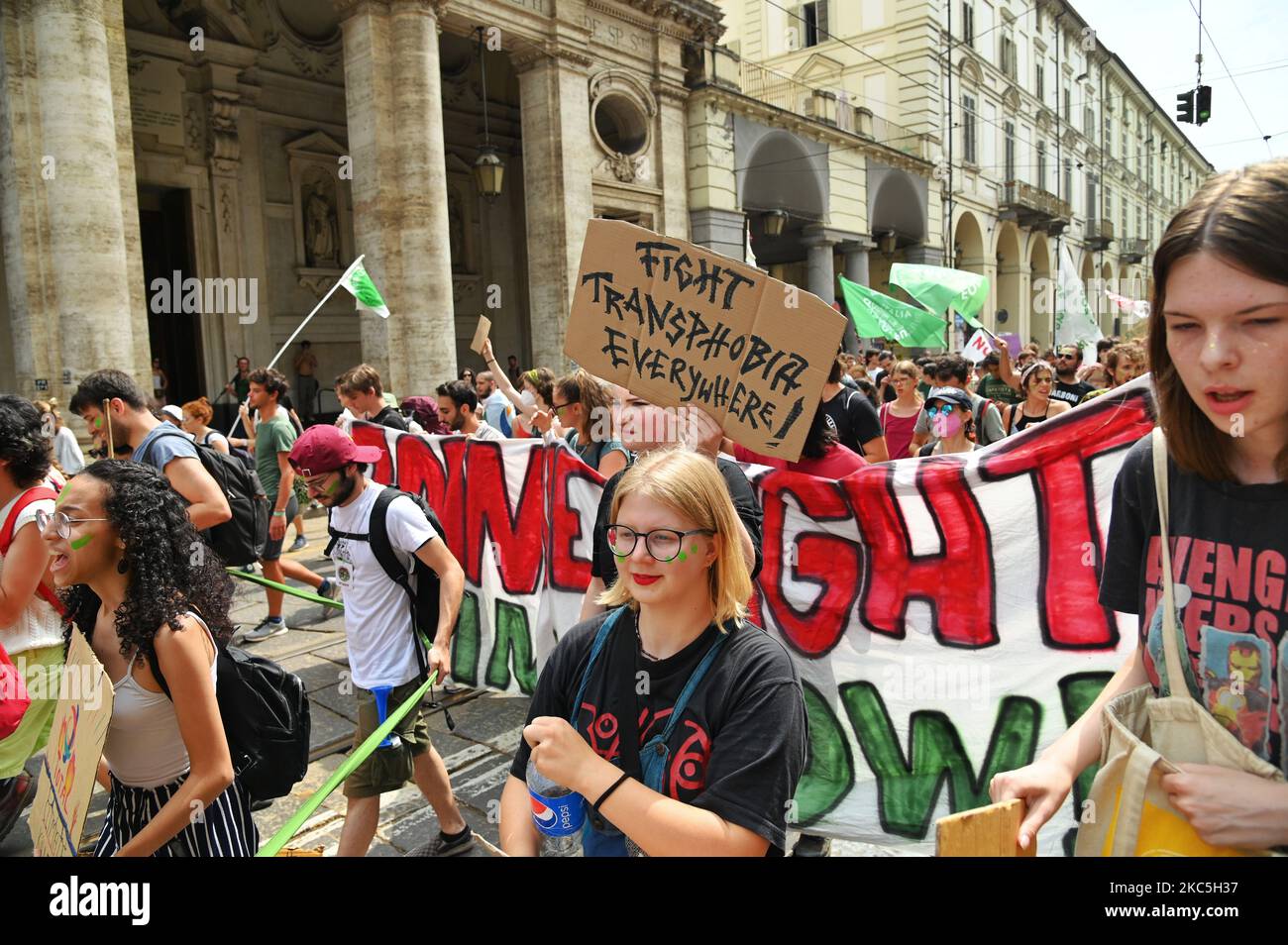 The Fridays for Future activists protest rally against climate change ...