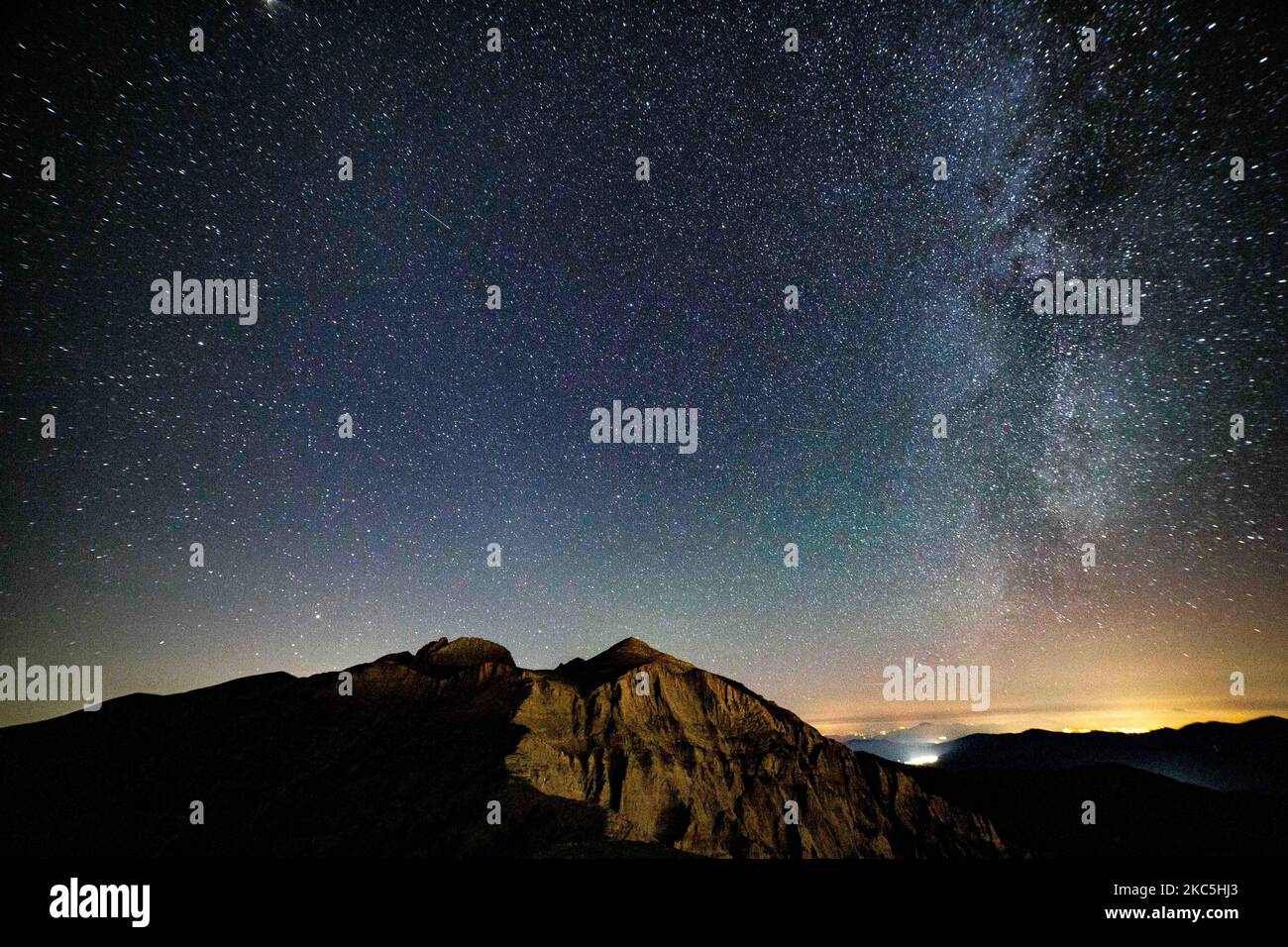 Milky Way captured with long exposure photography technique. Milkyway ...