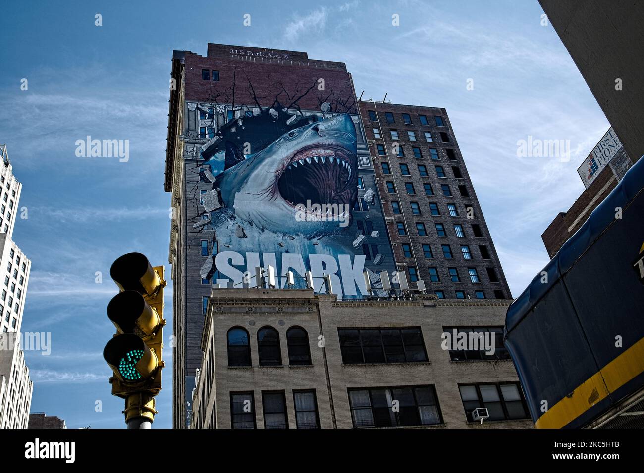 New York, NY, USA - Nov 4, 2022: A cloth fabric holds an image of a ...