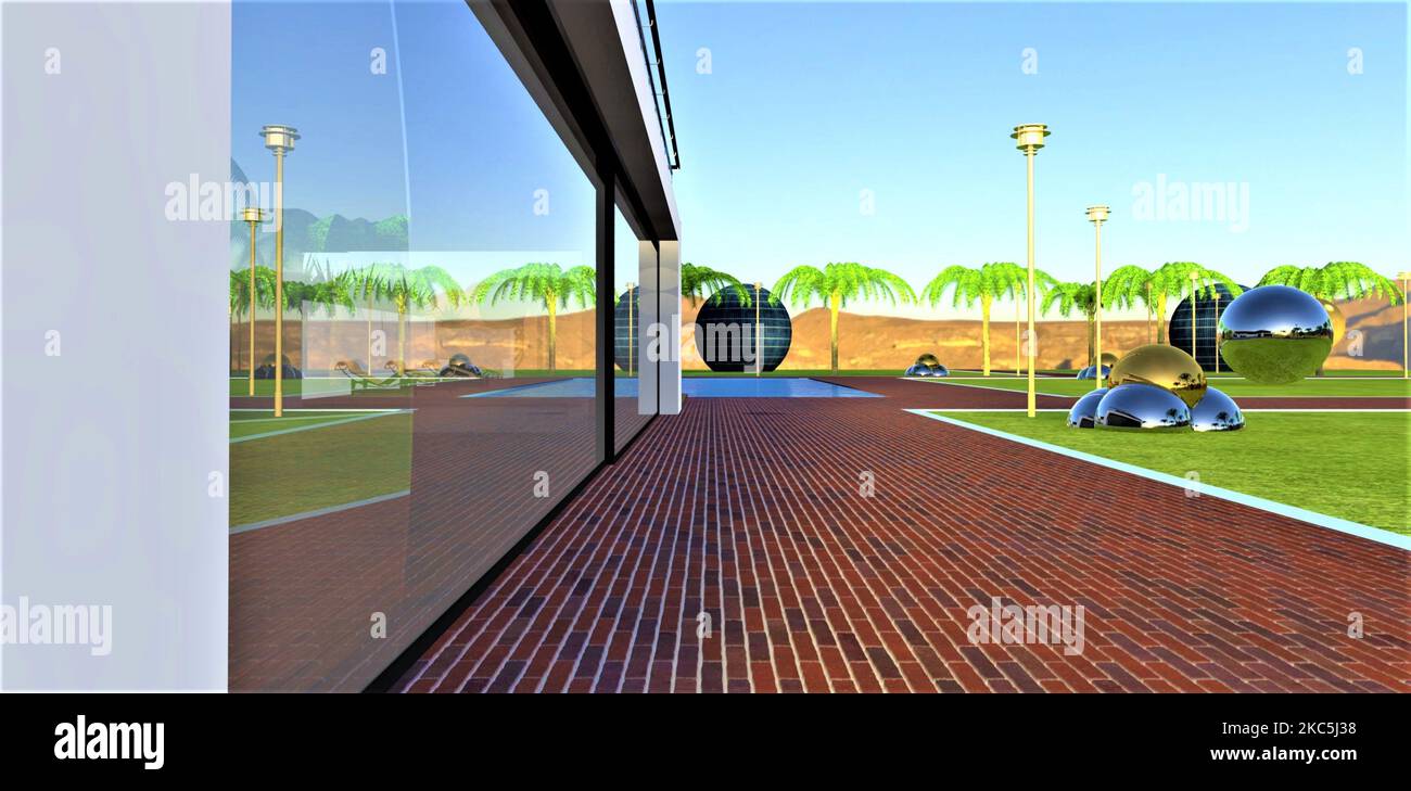 Sliding automatic doors with multi-chamber double-glazed windows that ...