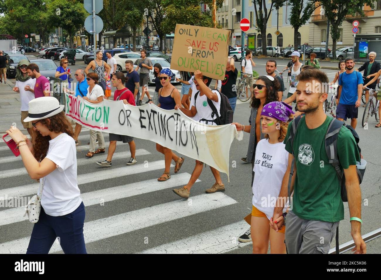 The Fridays for Future activists protest rally against climate change ...