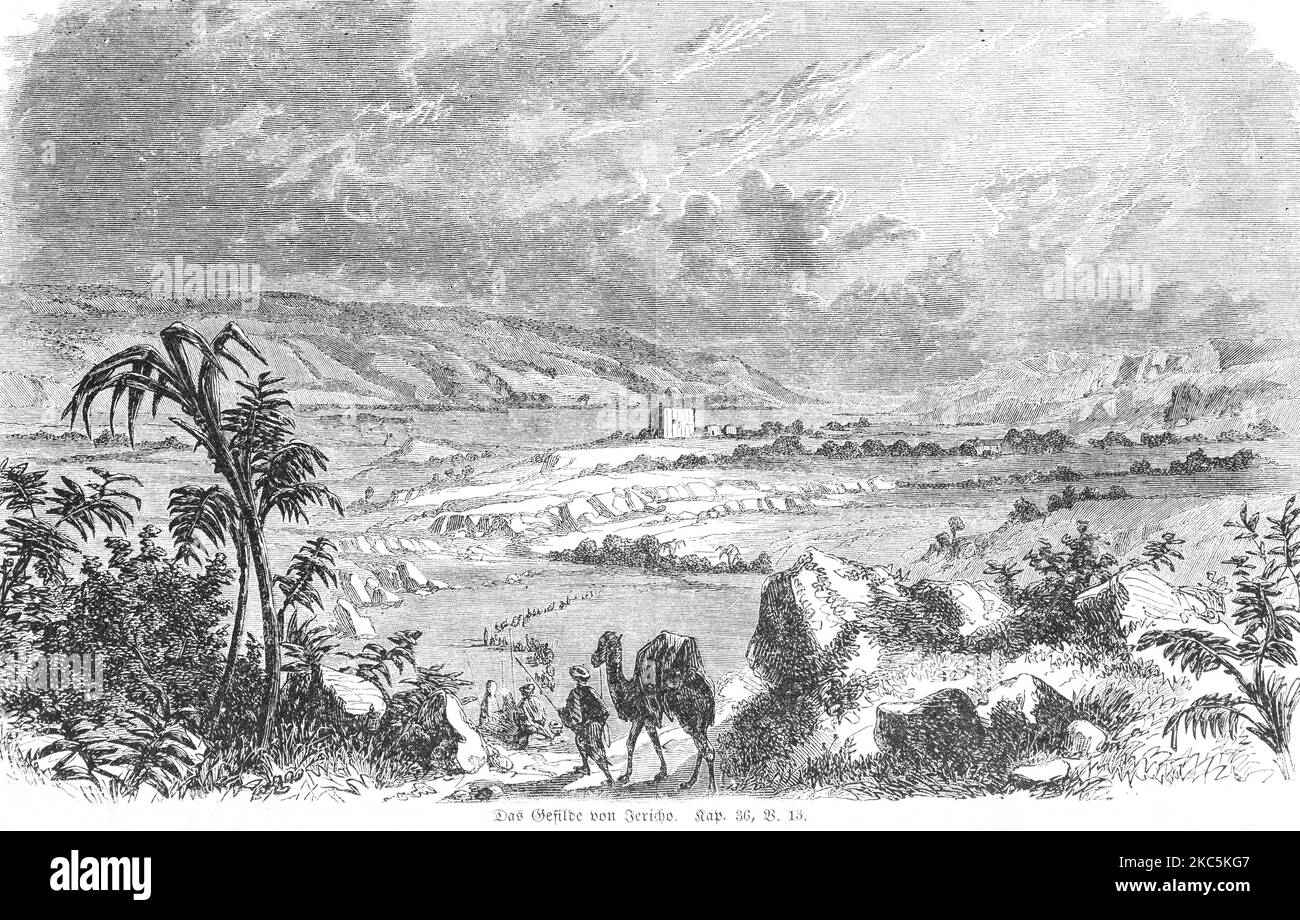 Plains of Moab by Jordan near Jericho, Chapterl 56, Verse 13, Bible ...