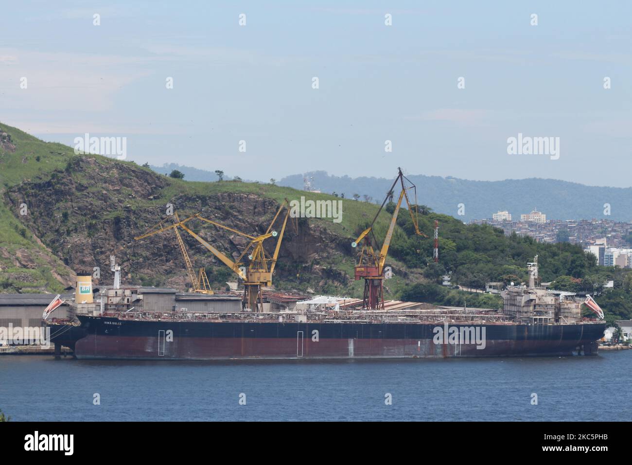 Petrobras ship being built at the Mauá Shipyard in Rio de Janeiro ...