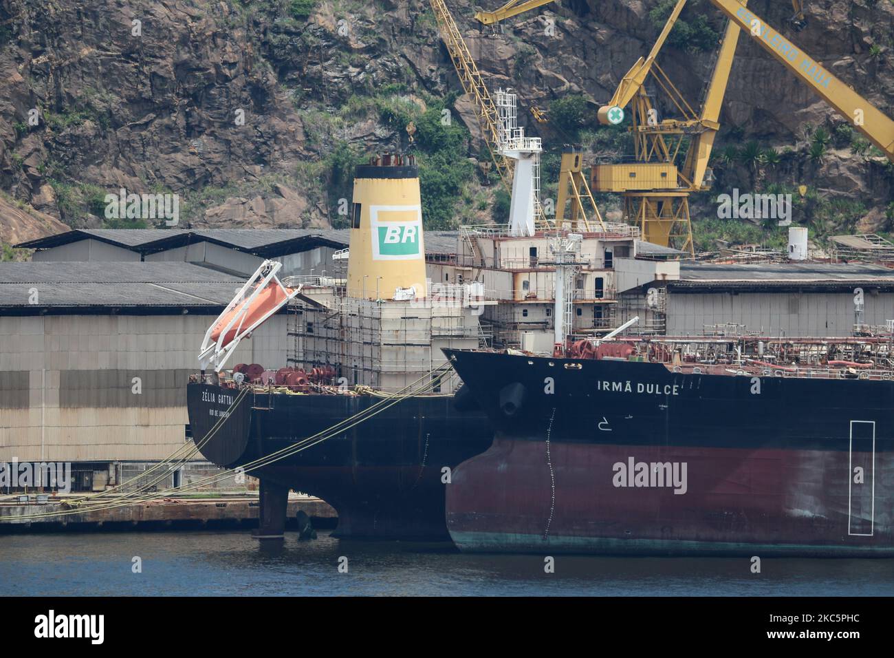 Petrobras ship being built at the Mauá Shipyard in Rio de Janeiro ...