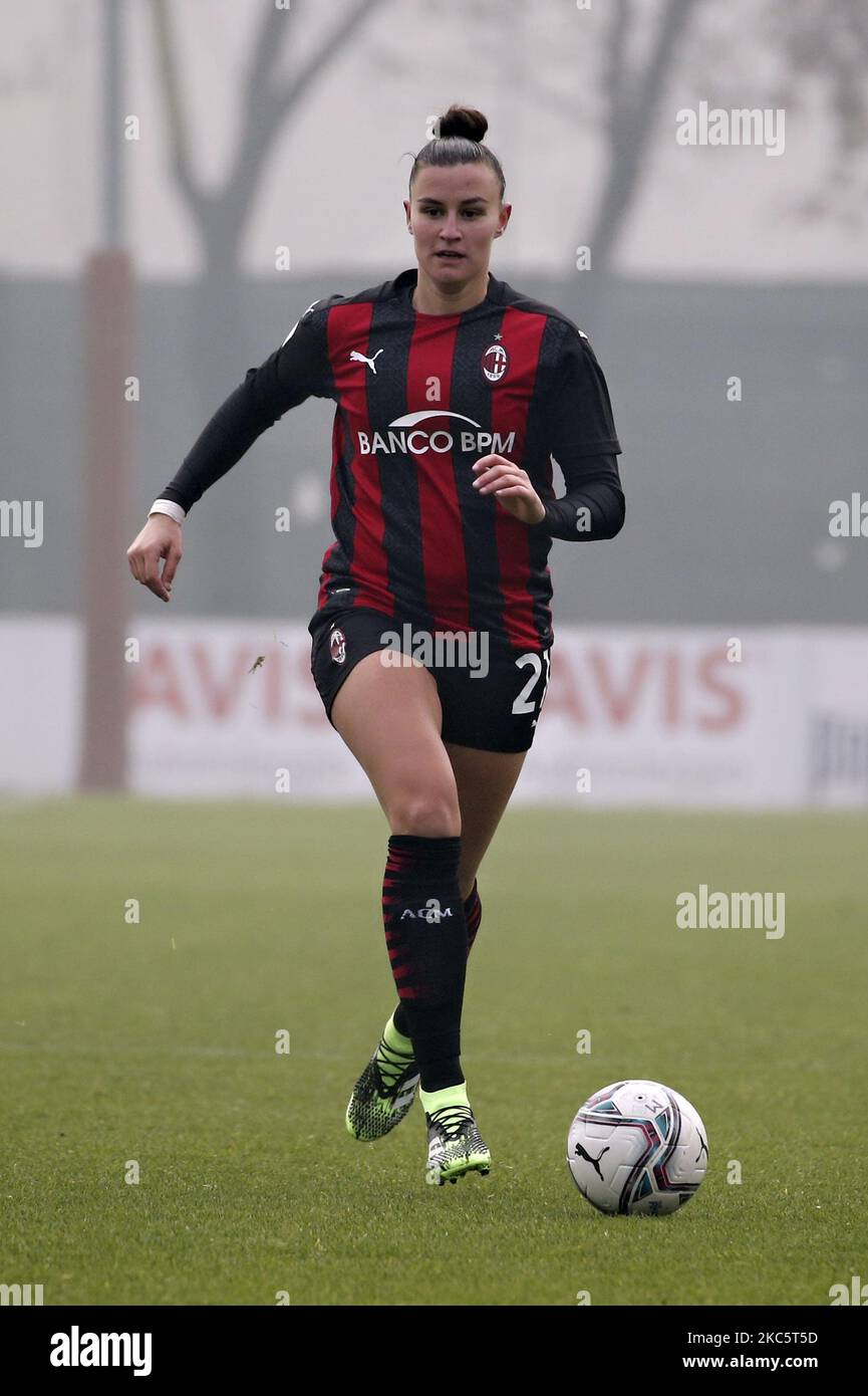 Giorgia Spinelli of AC Milan in action during the Women Serie A match ...