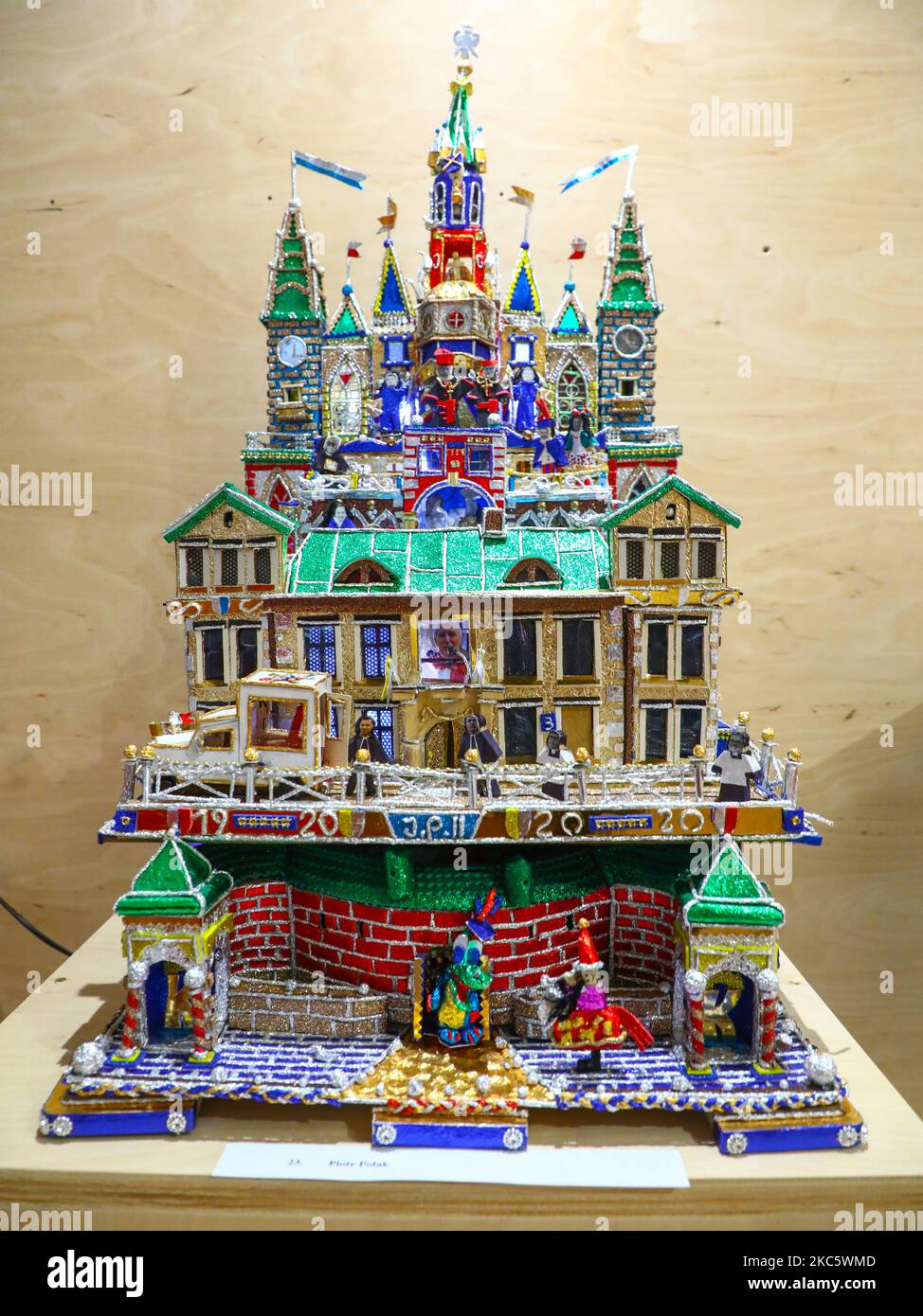 Nativity scene crafts of the 78th Nativity Scene Contest are presented ...