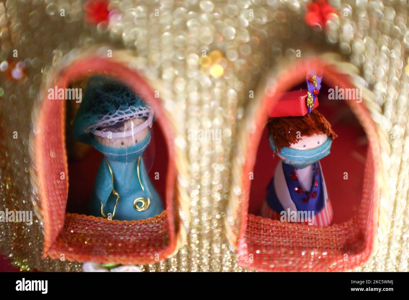 Nativity scene crafts of the 78th Nativity Scene Contest are presented ...