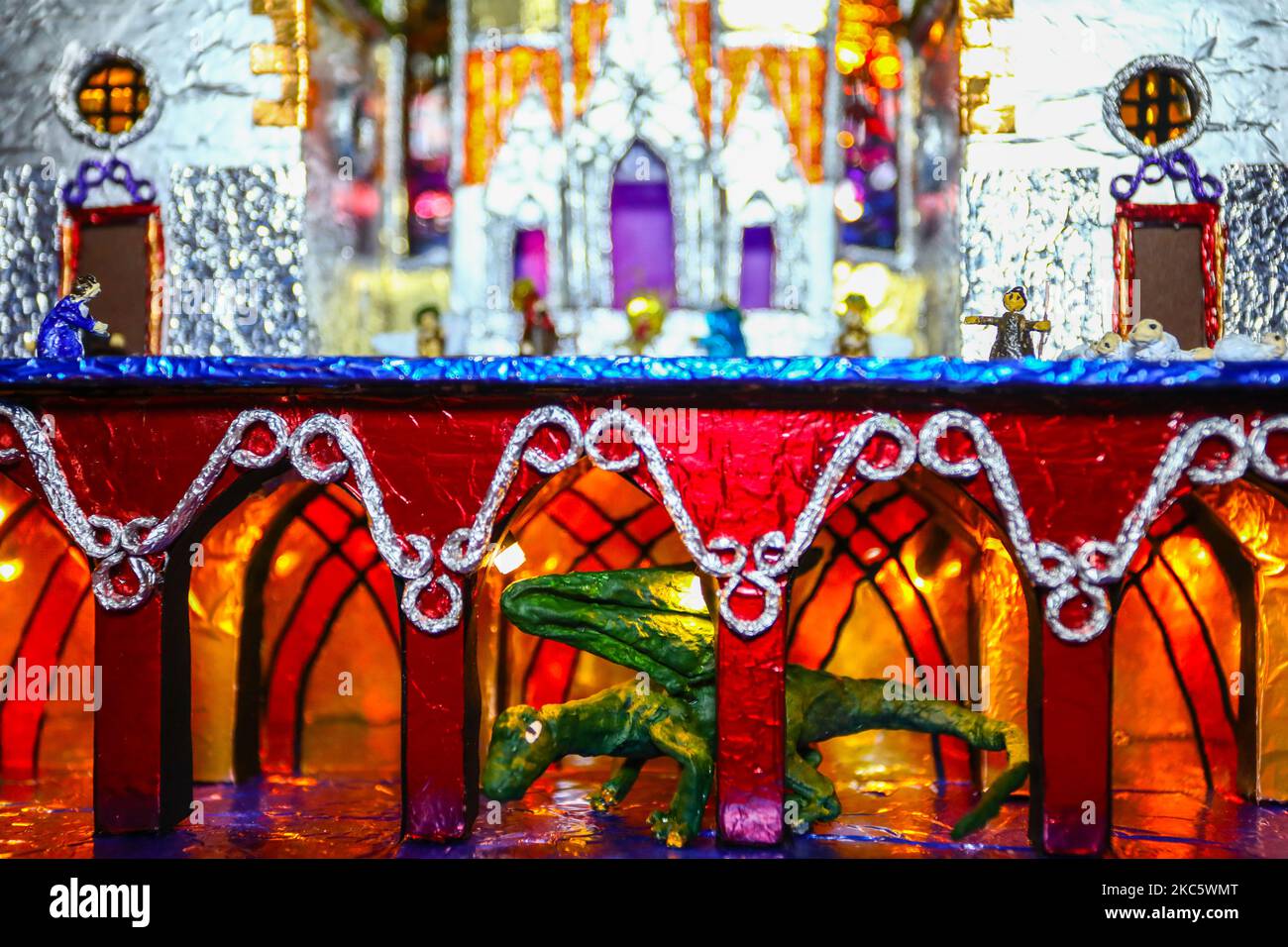 Nativity scene crafts of the 78th Nativity Scene Contest are presented ...