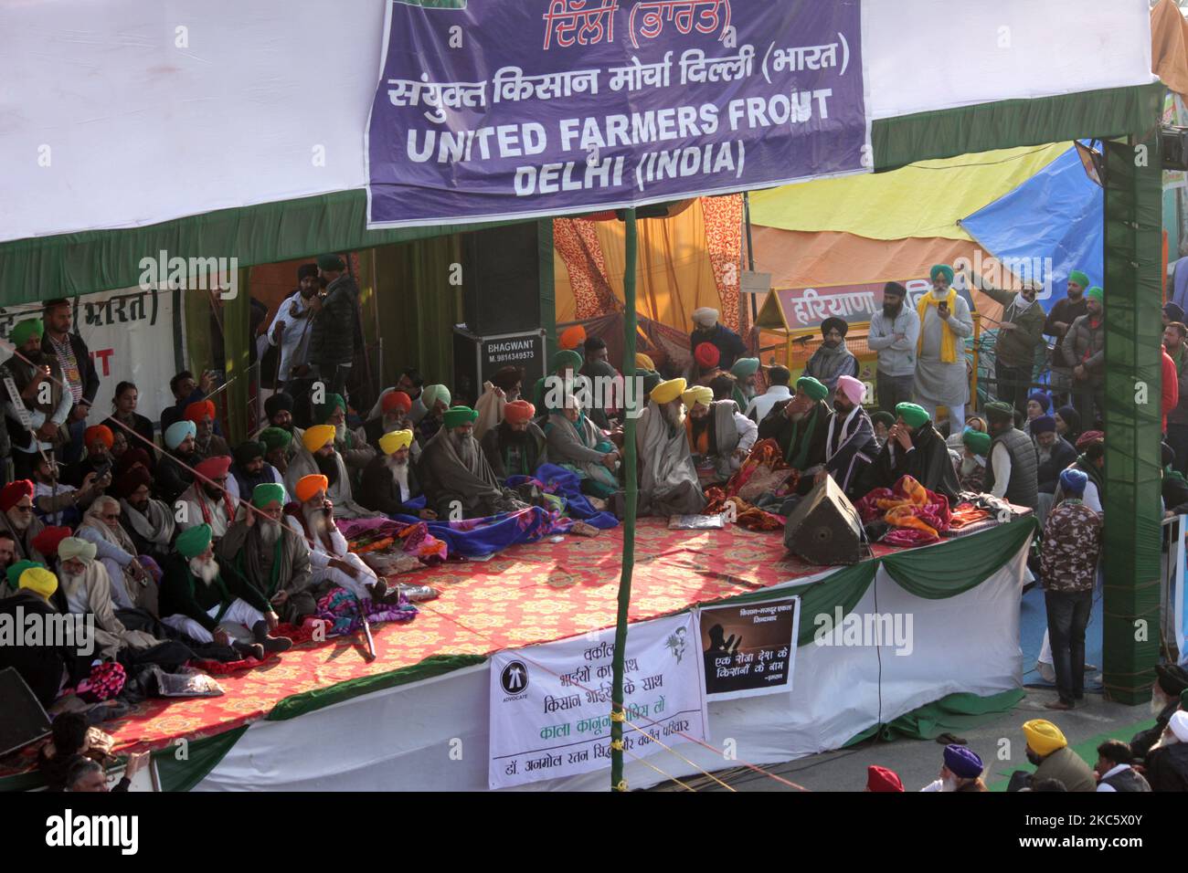 India farmer strike hi-res stock photography and images - Alamy