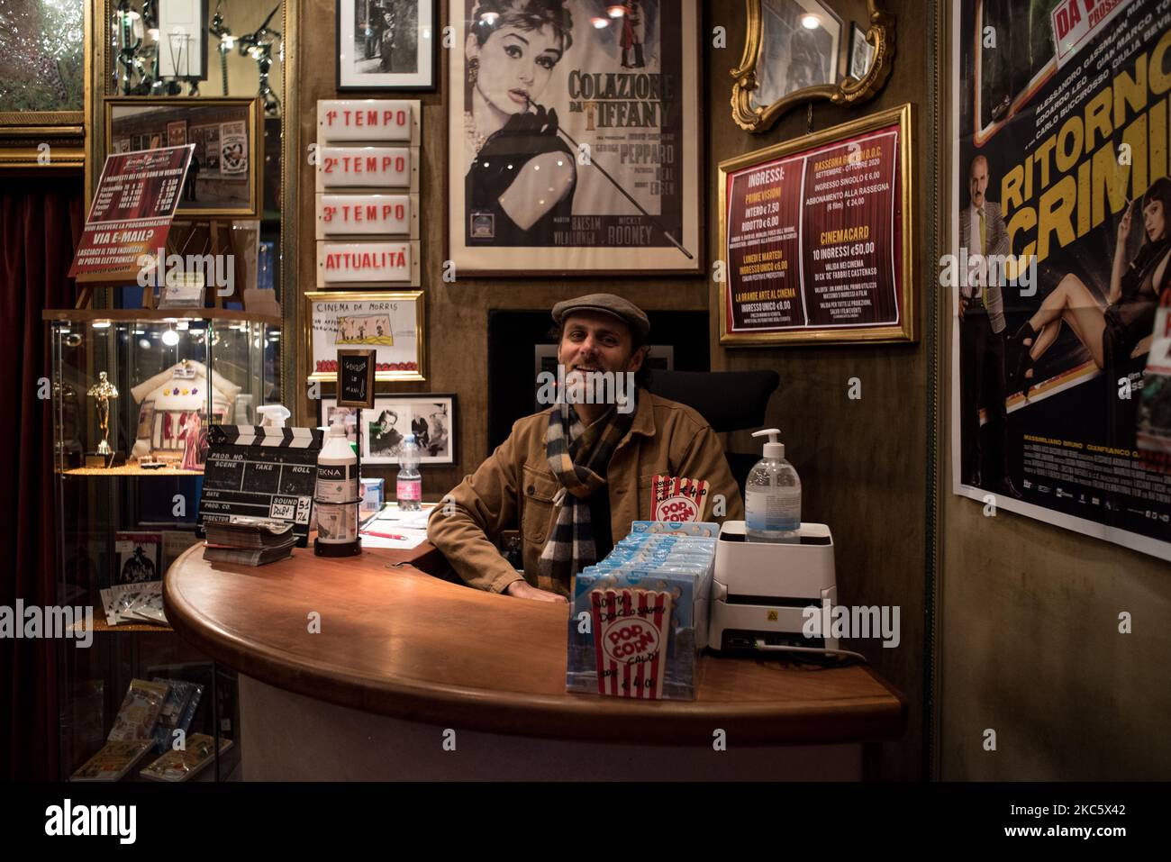 Morris Donini, the owner of Cinema Mandrioli in Ca De Fabbri, open his ...