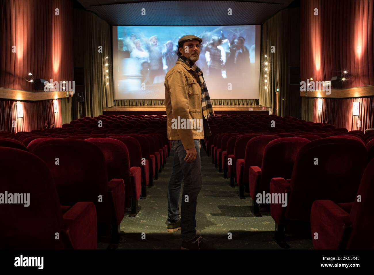 Morris Donini, the owner of Cinema Mandrioli in Ca De Fabbri, open his ...