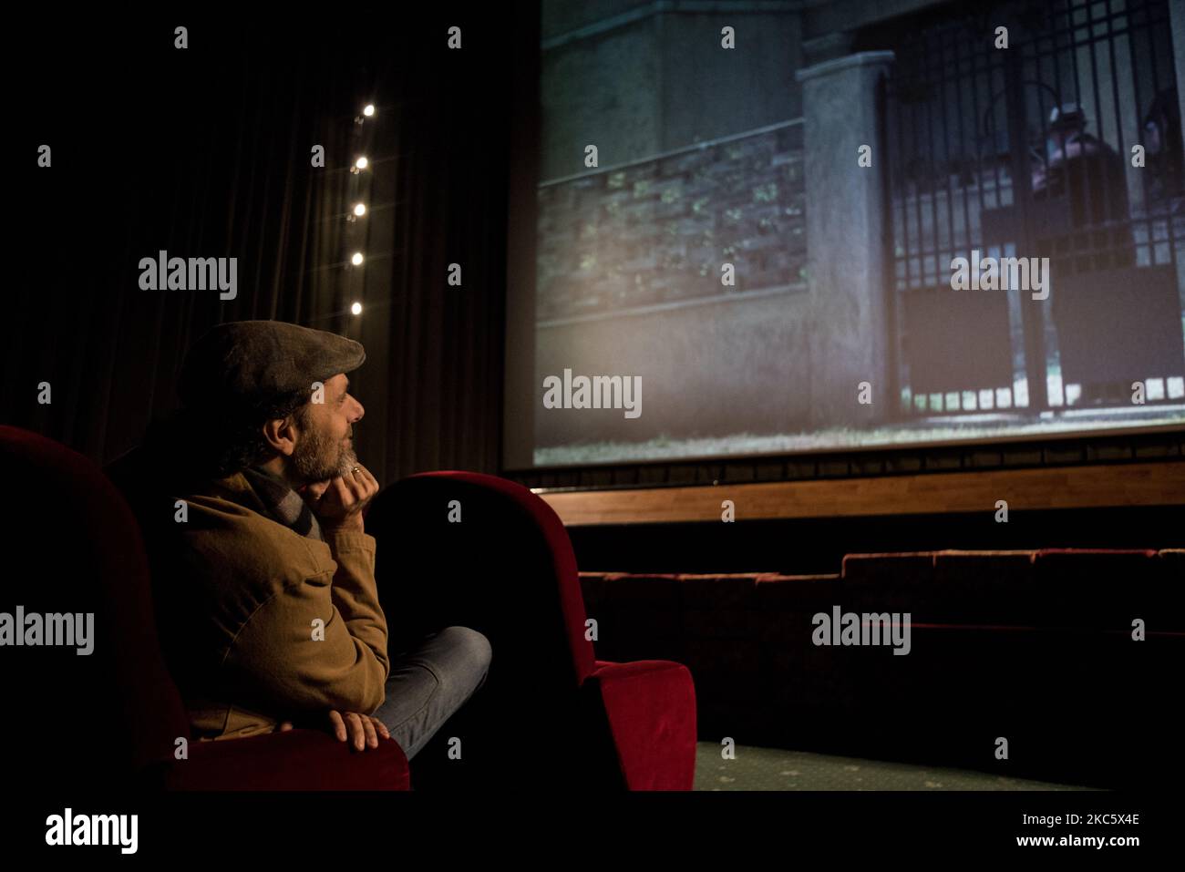 Morris Donini, the owner of Cinema Mandrioli in Ca De Fabbri, open his ...