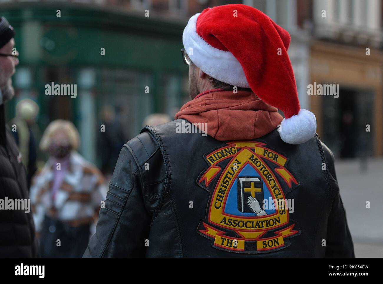 A member of the Riding For The Son, Christian Motorcyclists Association ...