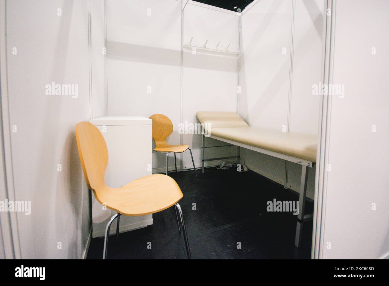 general view of vaccination cabinet inside of vaccination center in ...