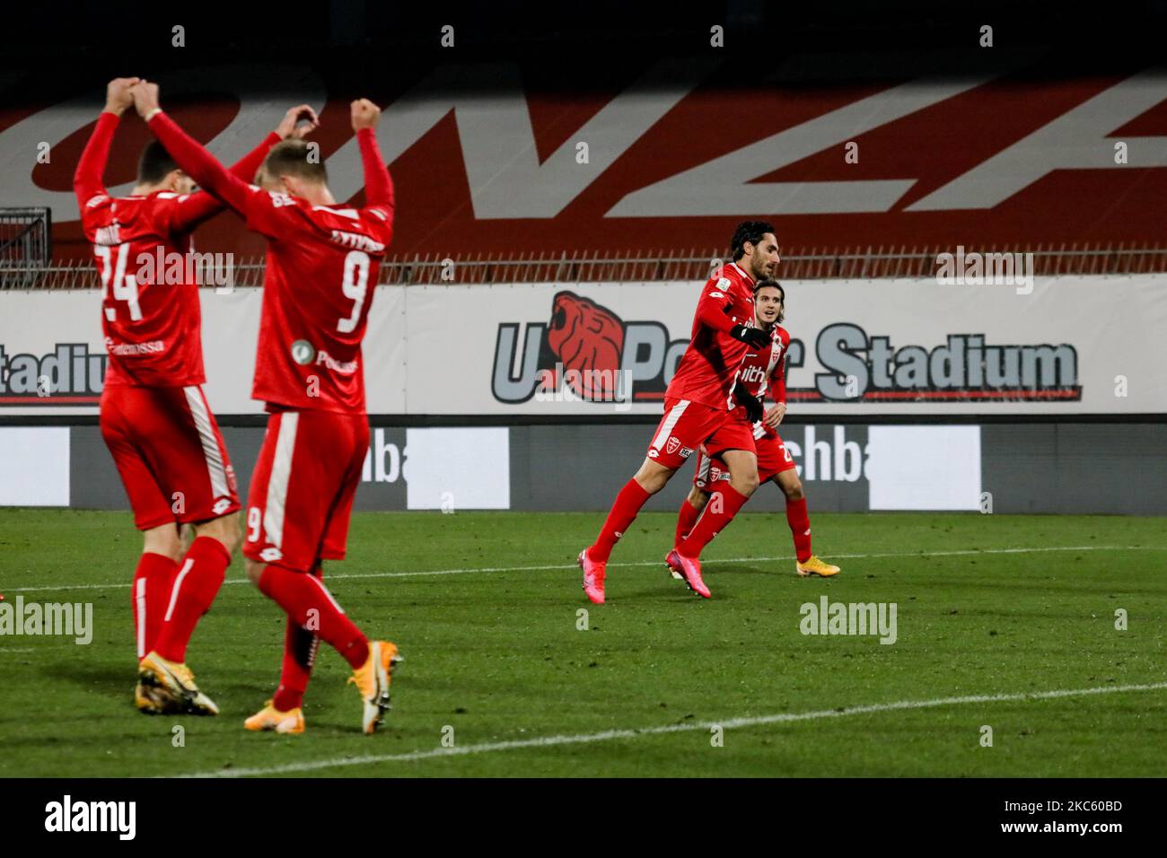 Match between Monza and Virtus Entella for Serie B at U-Power Stadium ...