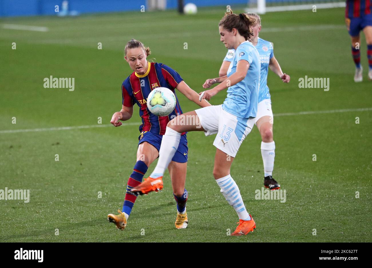 Caroline Graham Hansen and Ida Bross during the match between FC ...