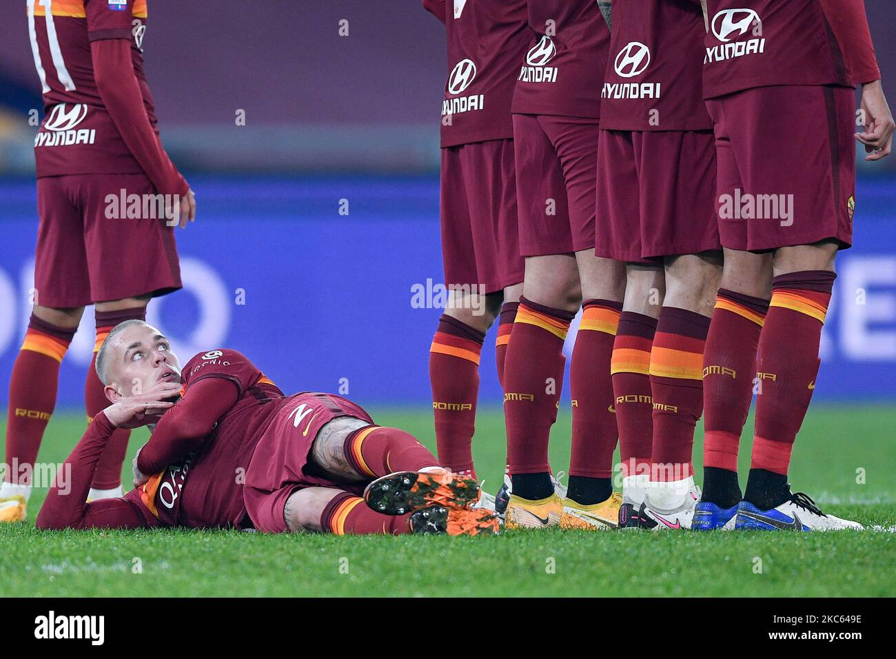Rick Karsdorp of AS Roma during the Serie A match between AS Roma and ...
