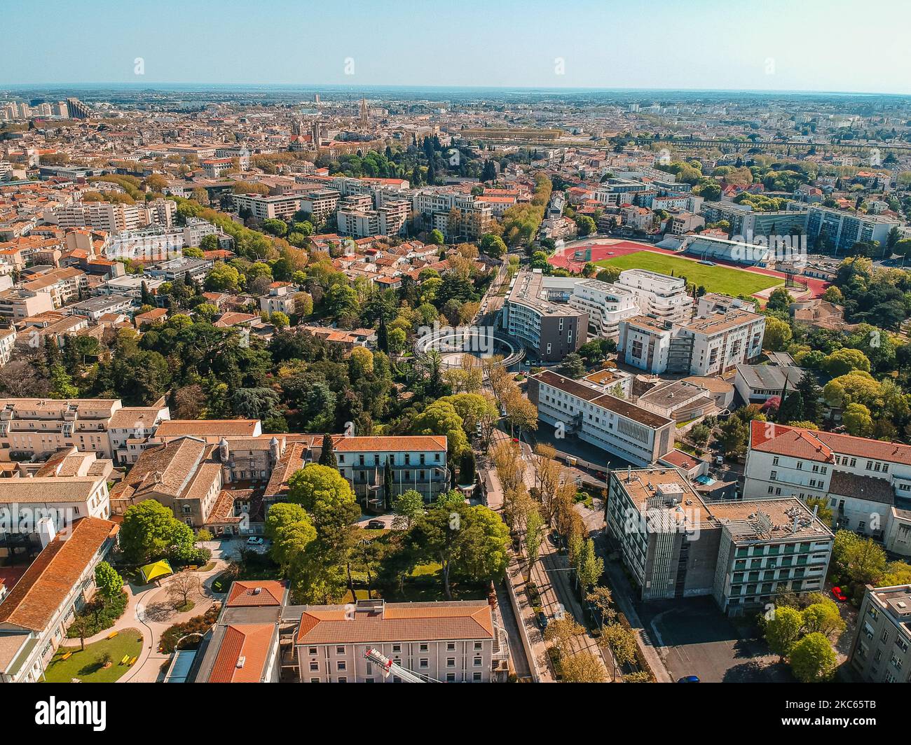 An aerial shot of a beautiful city view Stock Photo - Alamy