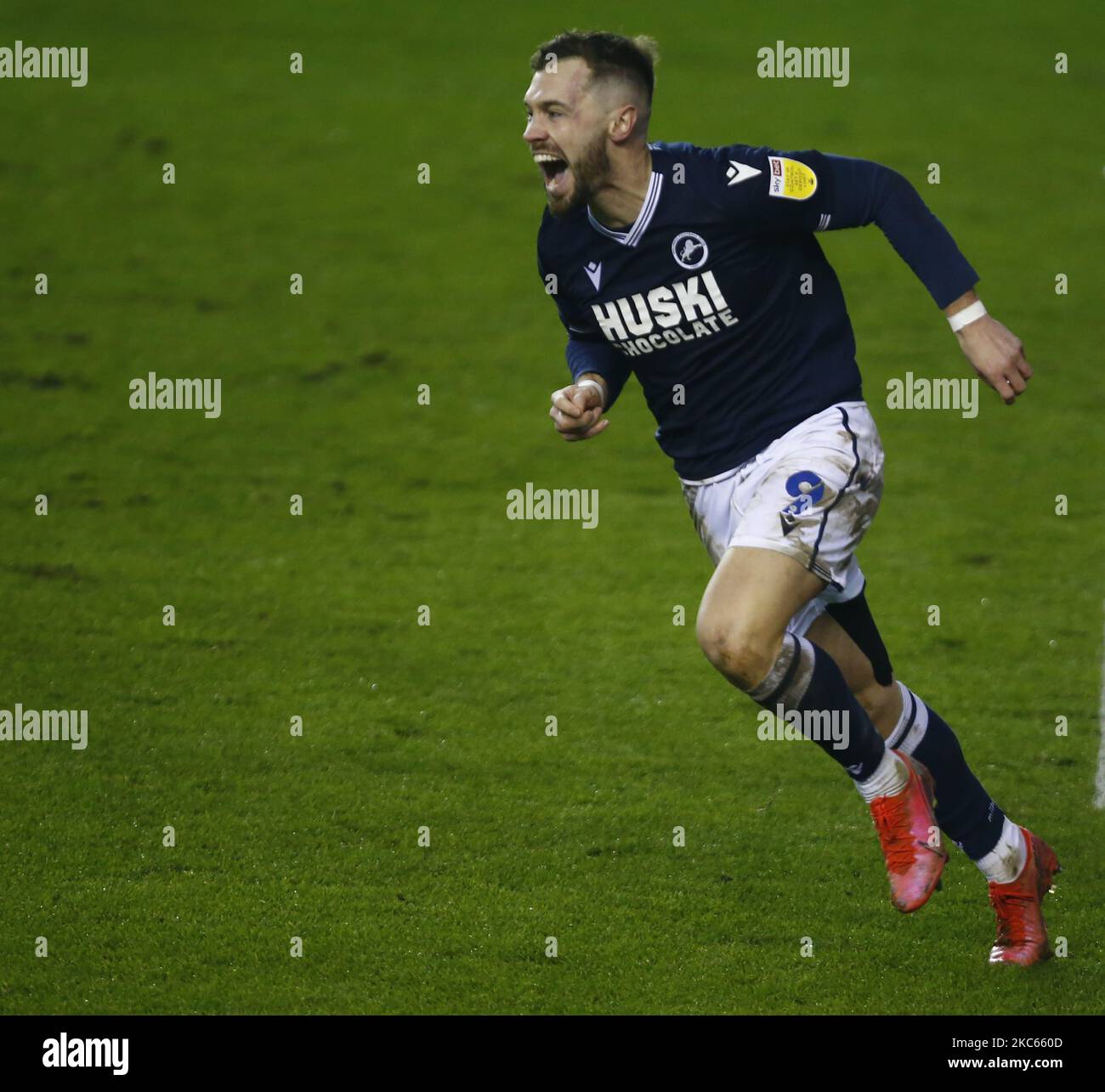 Tom Bradshaw of Millwall celebrates his goal during Sky Bet ...