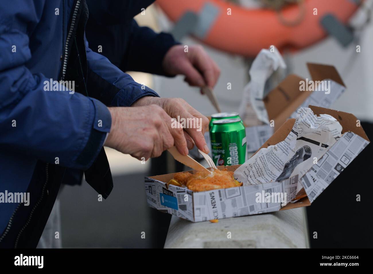 Howth dublin chips hi-res stock photography and images - Alamy