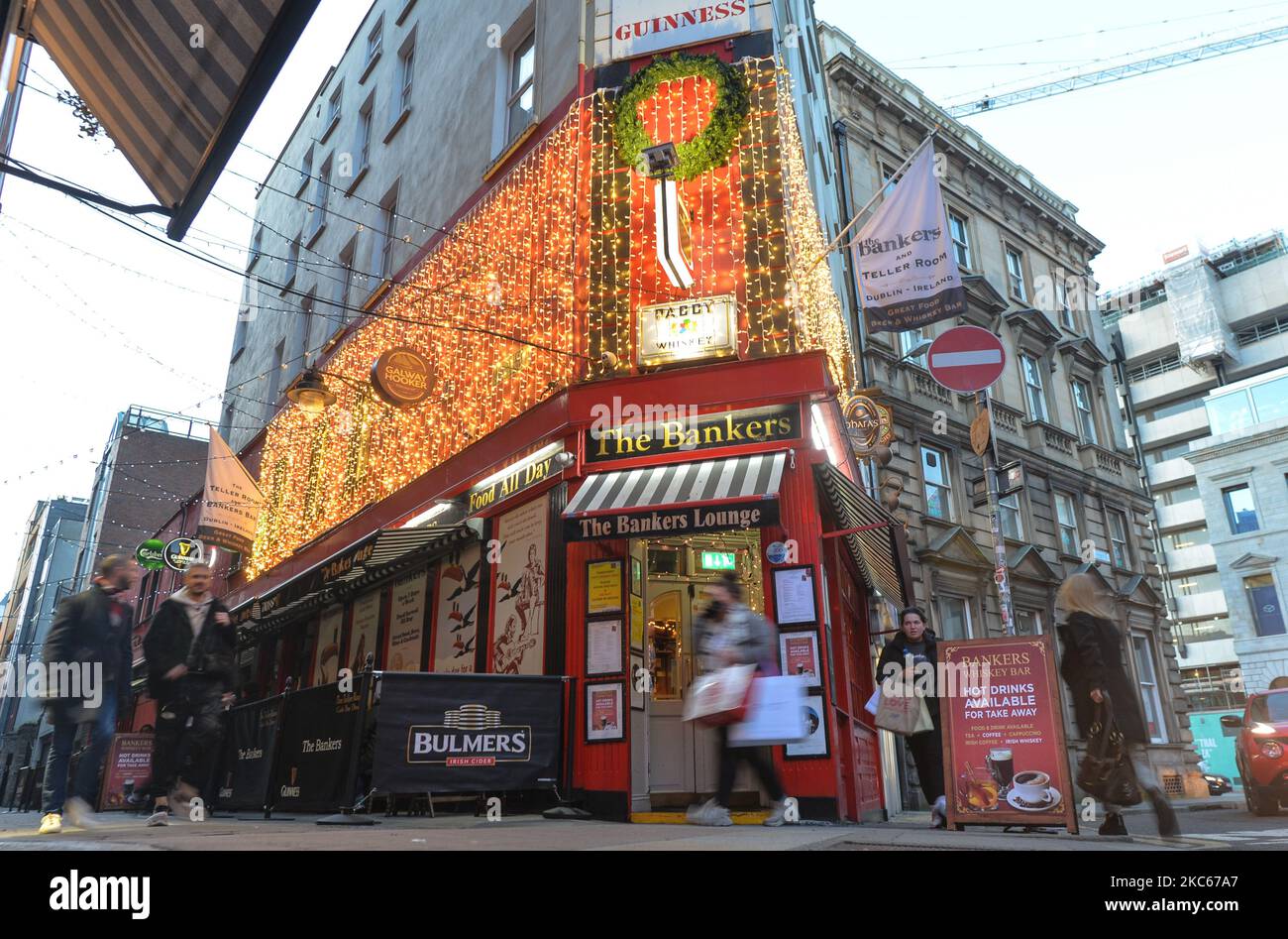 The Bankers pub in Dublin city center. On Sunday, December 20, 2020, in ...