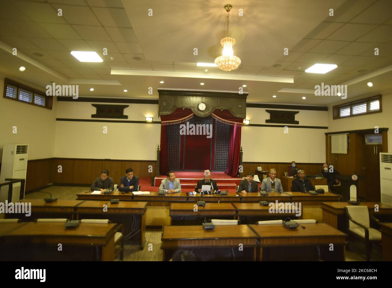 Minister for forest and soil conservation shakti basnet hi-res stock ...