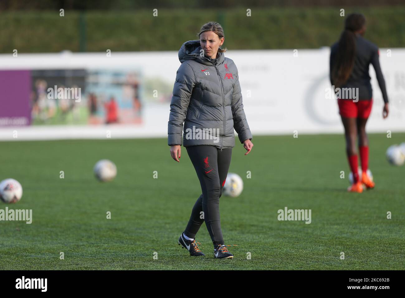 Liverpool manager Vicki Jepson during the FA Women's Championship match ...