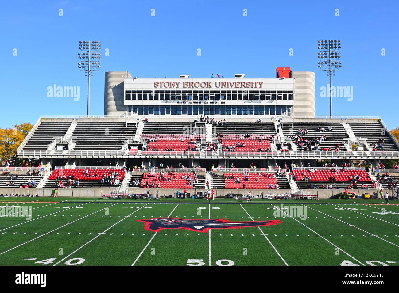 NEW YORK - 22 OCT 2022: The Kenneth P LaValle Stadium on the campus of Stony Brrok University on ...