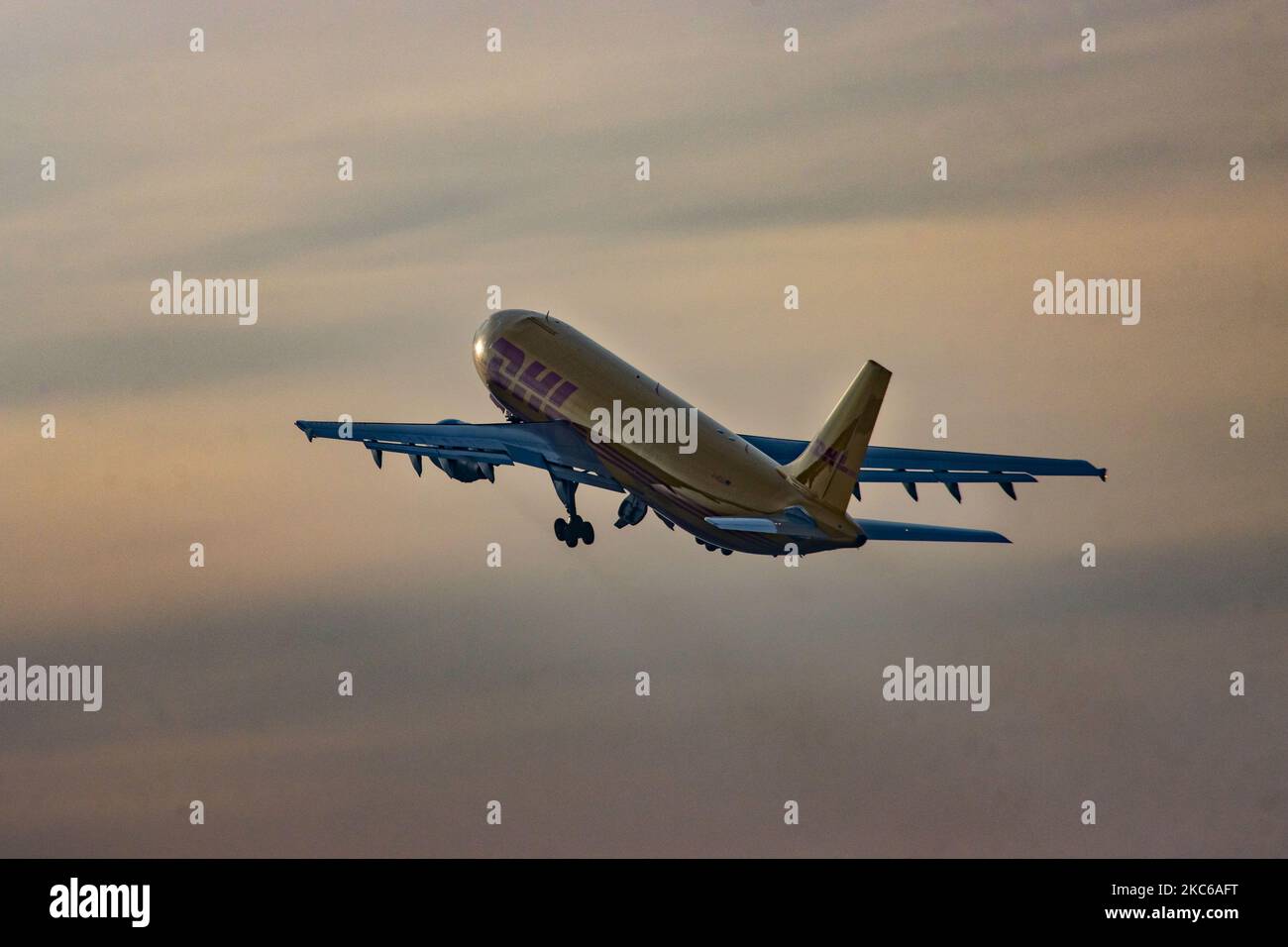 Airbus A300 DHL - EAT Leipzig cargo freight aircraft as seen taxiing ...