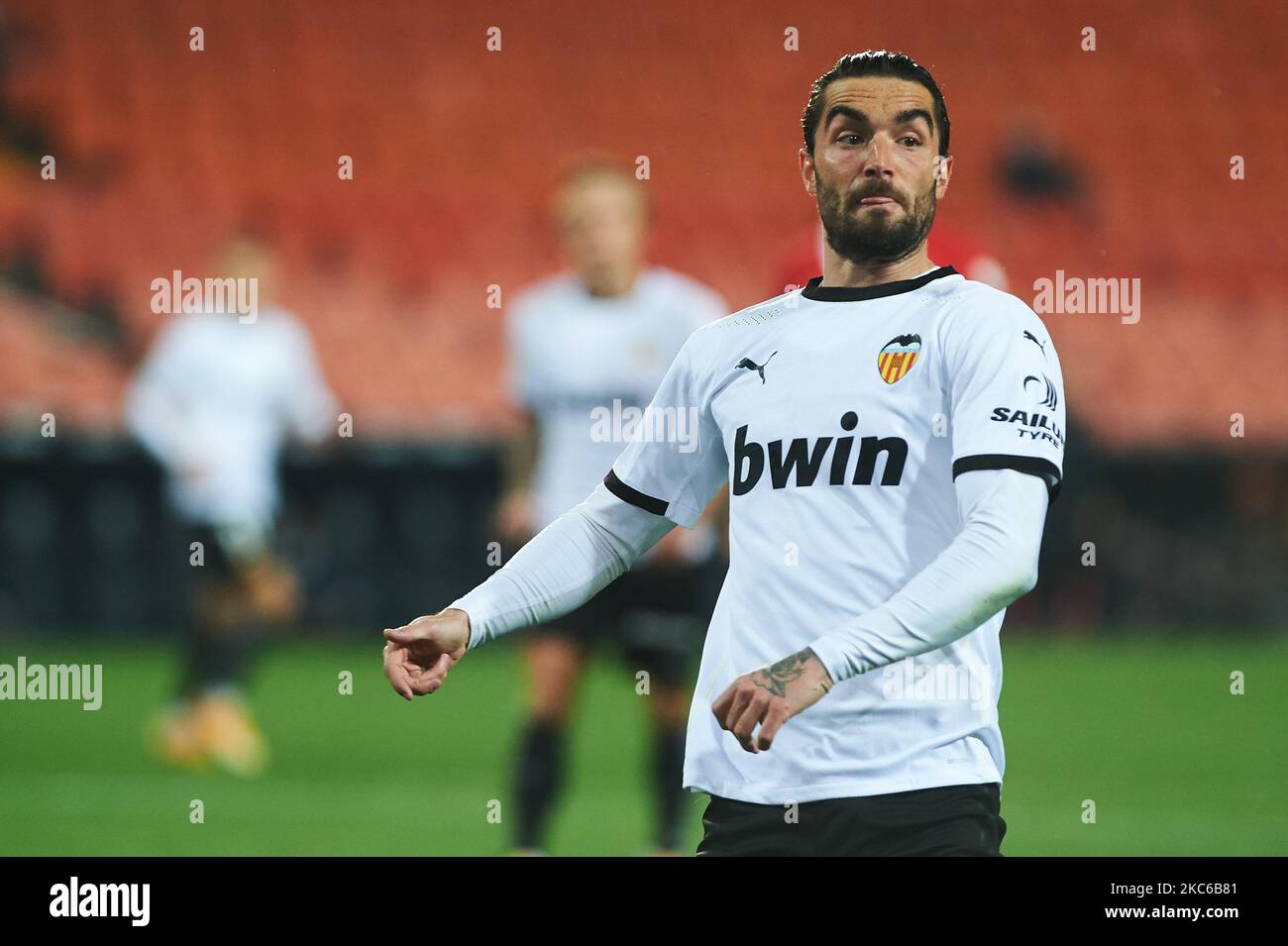 Jason Remeseiro of Valencia CF during the La Liga Santander mach ...