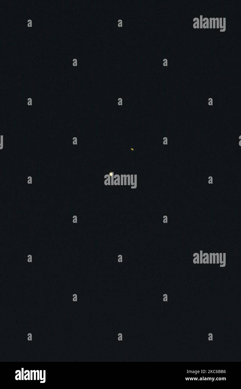 Jupiter and saturn great conjunction hi-res stock photography and ...
