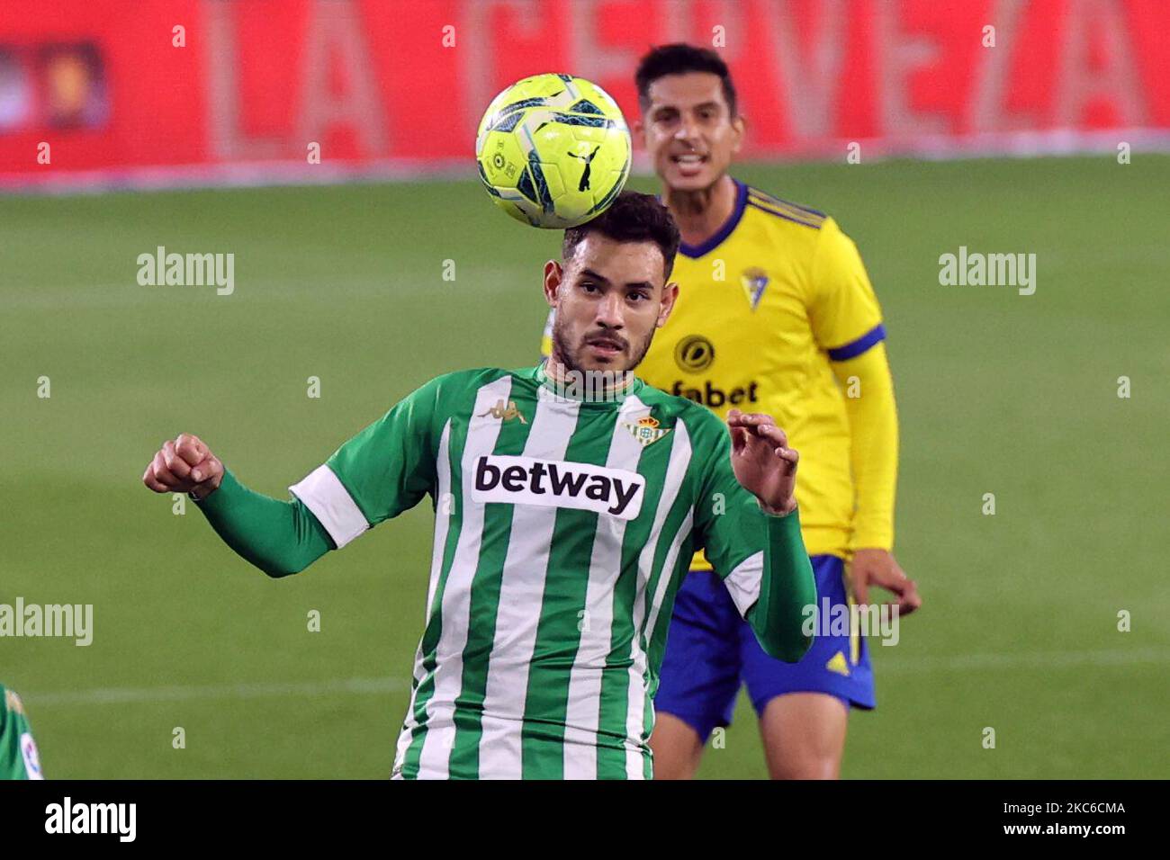 Antonio Sanabria of Real Betis Balompie during the La Liga Santander ...