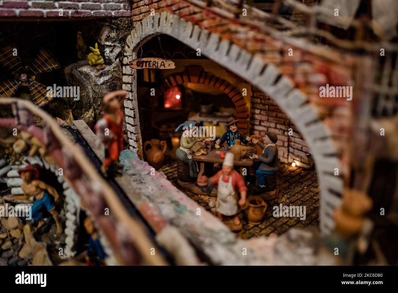 Detail of the largest nativity scene made by Giuseppe Magarelli, one of ...