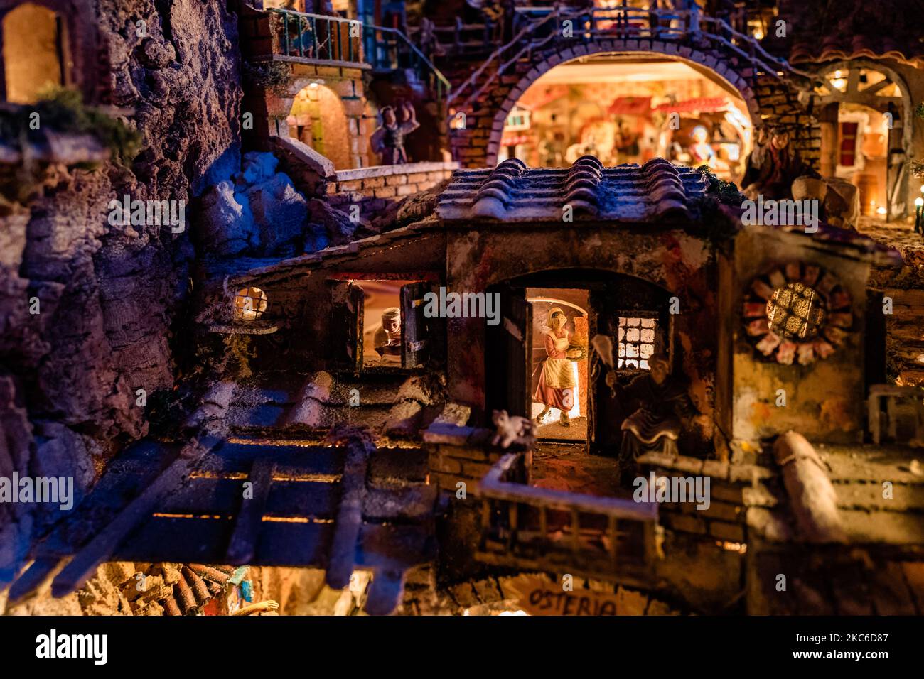 Detail of the largest nativity scene made by Giuseppe Magarelli, one of ...