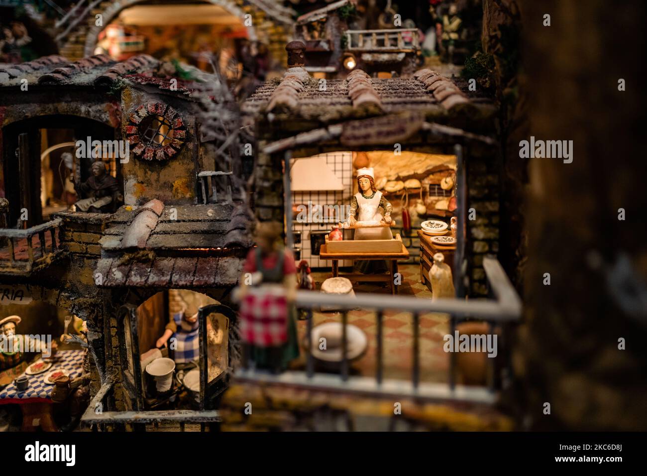 Detail of the largest nativity scene made by Giuseppe Magarelli, one of ...