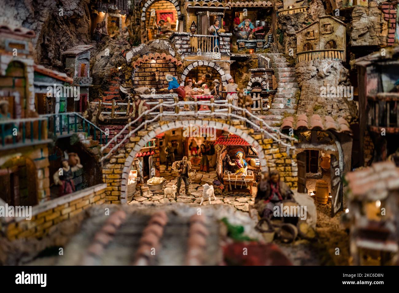 Detail of the largest nativity scene made by Giuseppe Magarelli, one of ...