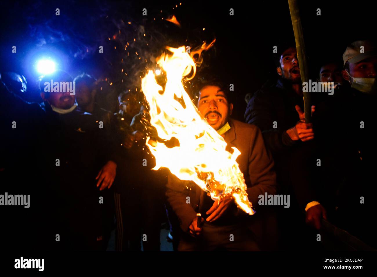 Student Cadre stages a torch protest against dissolution of parliament ...