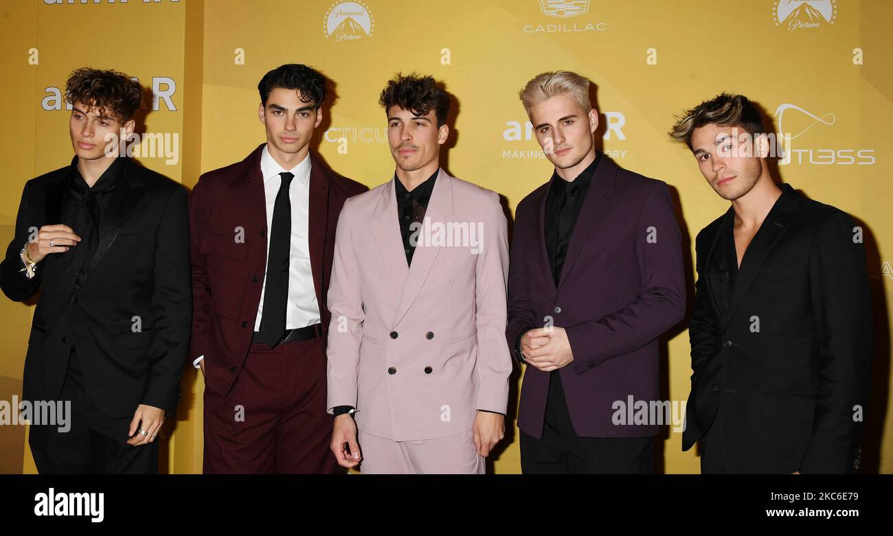 WEST HOLLYWOOD, CA - NOVEMBER 03: (L-R) Bene Schulz, Jacob Rott, Tim ...