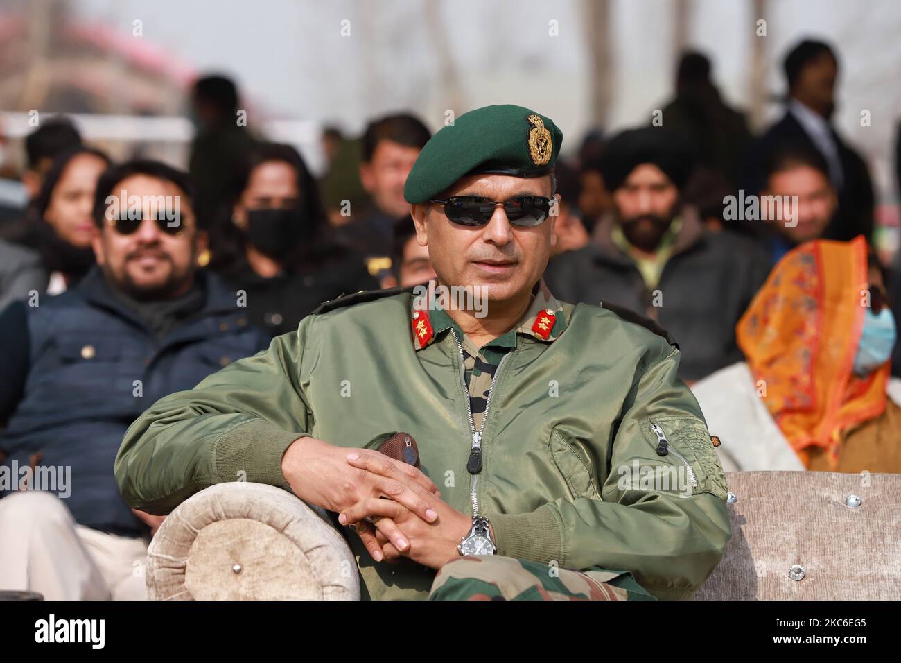 GOC 19 Infantry Division Baramulla VIrendra Vats is seen during Jashn-e ...